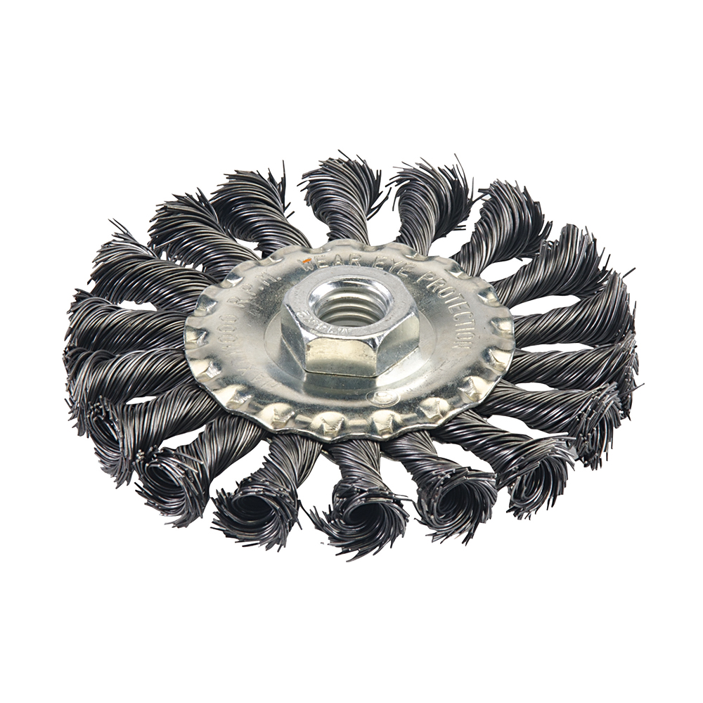 Twist Knot Wire Wheel 4.5 or 11.5 cms