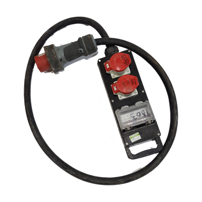 Hire 63 Amp to Two 32 Amp Socket Splitter - Power Splitter Hire