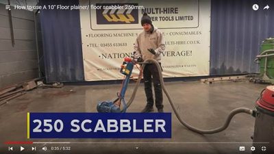 BEF 250 Concrete Floor Planer & Scabbler 415 v Hire