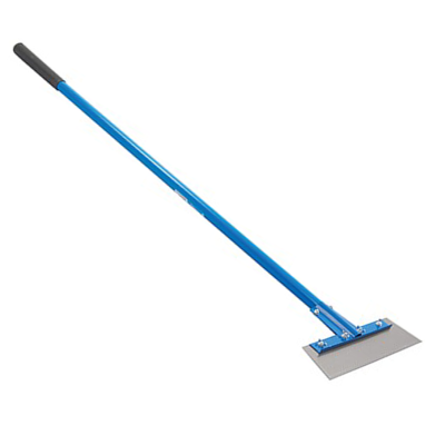 Blue Handled Metal Floor Scraper With 12 inches or 30 cms Blade