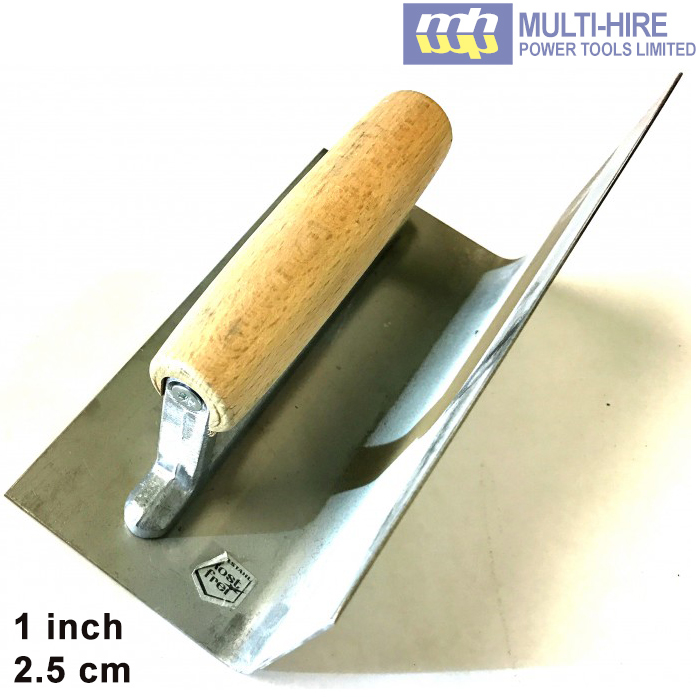 Coving Trowel with Wood Handle - 0.5 inch, 1 inch and 2 inches (127mm ...