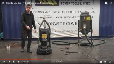 Hire HTC 500 (Var Speed) Triple Head Grinder for Concrete Floors