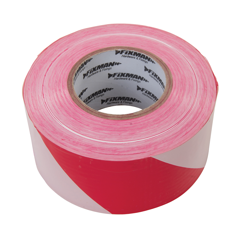 Red and White Barrier Tape