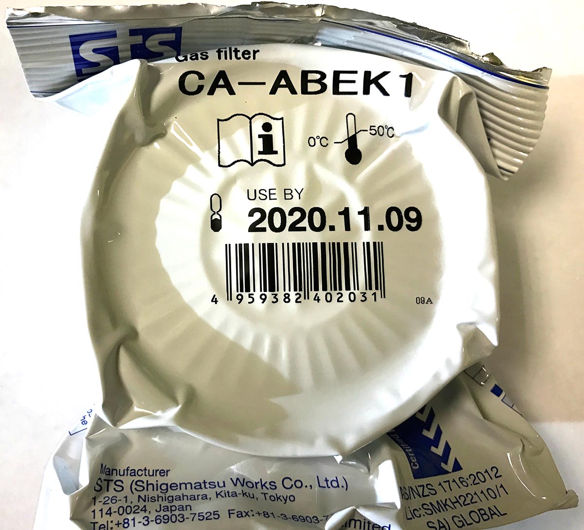 Replacement Filters for Half Face Mask