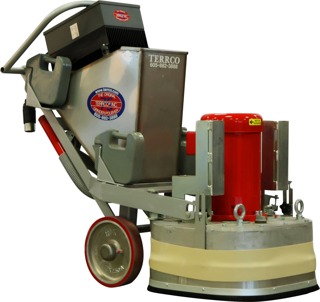 Terrco 2000 4 headed diamond floor grinder and polishing machine.